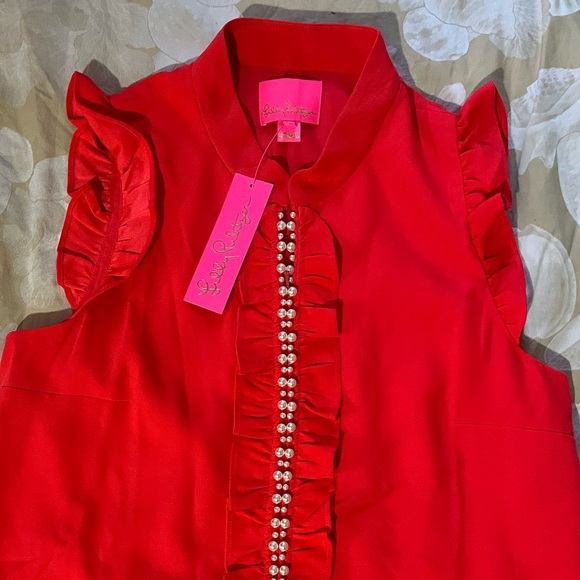 Lilly Pulitzer | Dresses | Lilly Pulitzer Adalee Shift Dress Ruby Red ...